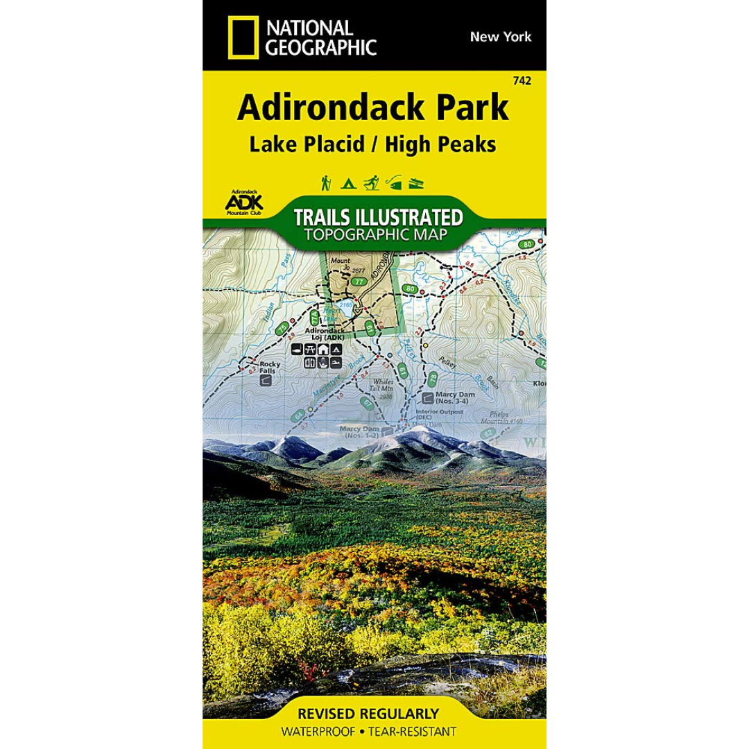 Lake Placid/High Peaks Map (742) | Blue Line Book Exchange a Wholesale ...